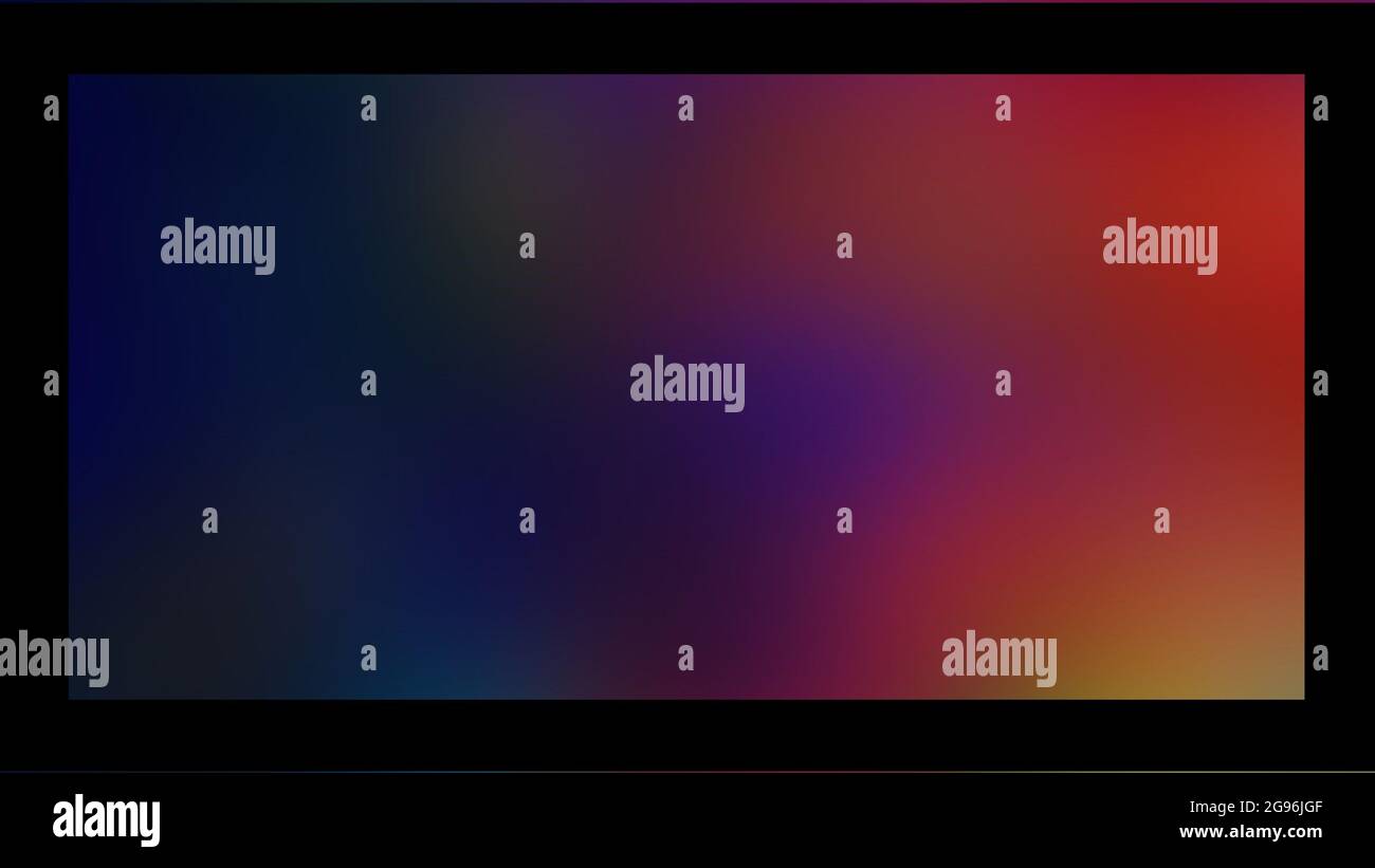 2D illustration of a red and blue gradient with a thick black border ...