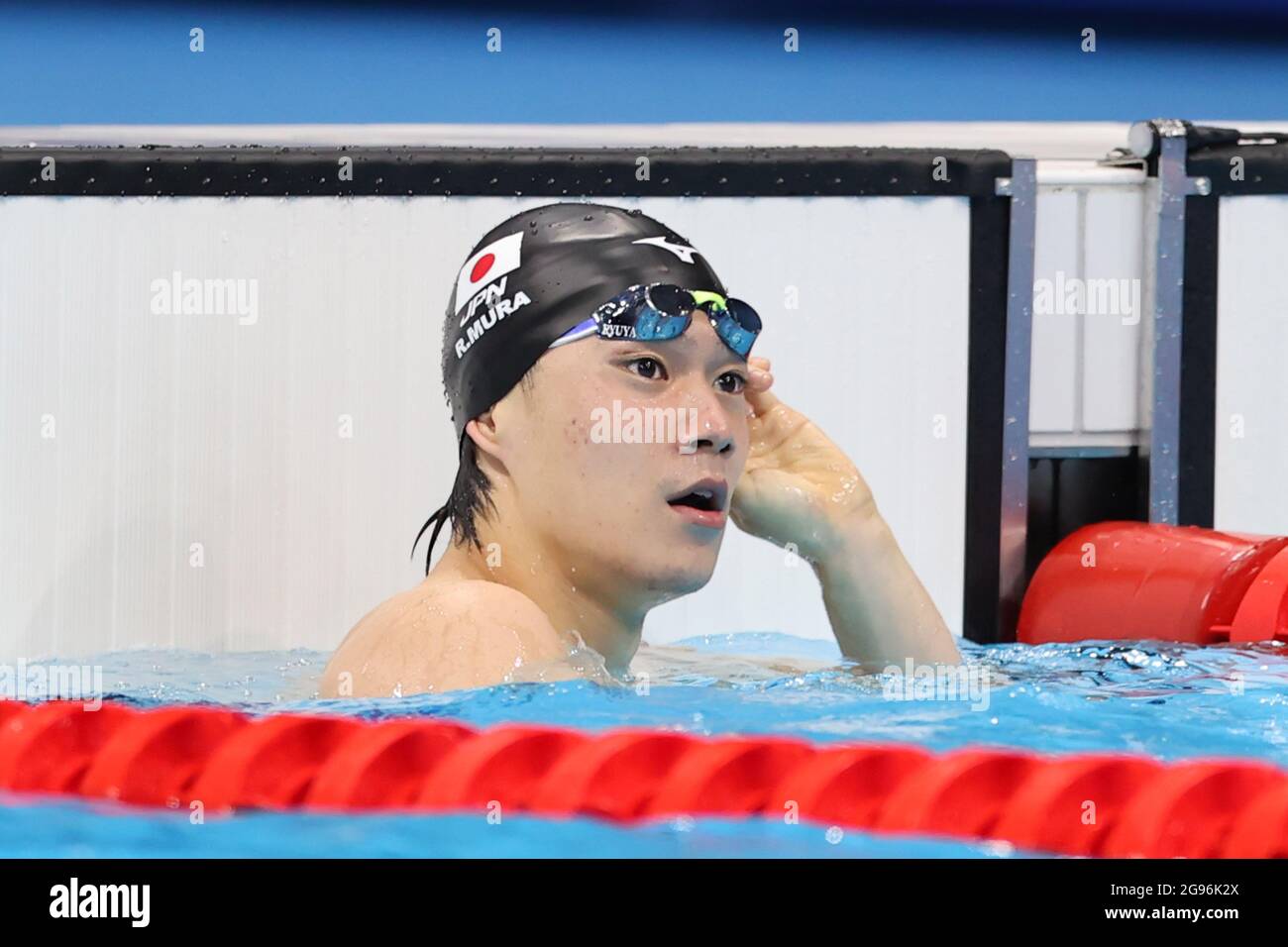 Tokyo, Japan. 24th July, 2021. Ryuya Mura (JPN) Swimming : Men's 100m Breaststroke Heat during ...