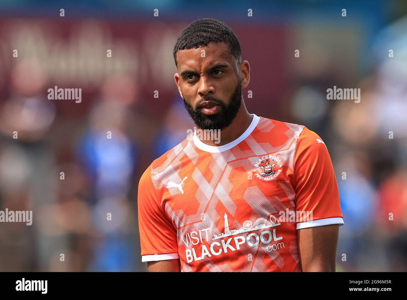 CJ Hamilton of Blackpool during the game Stock Photo - Alamy