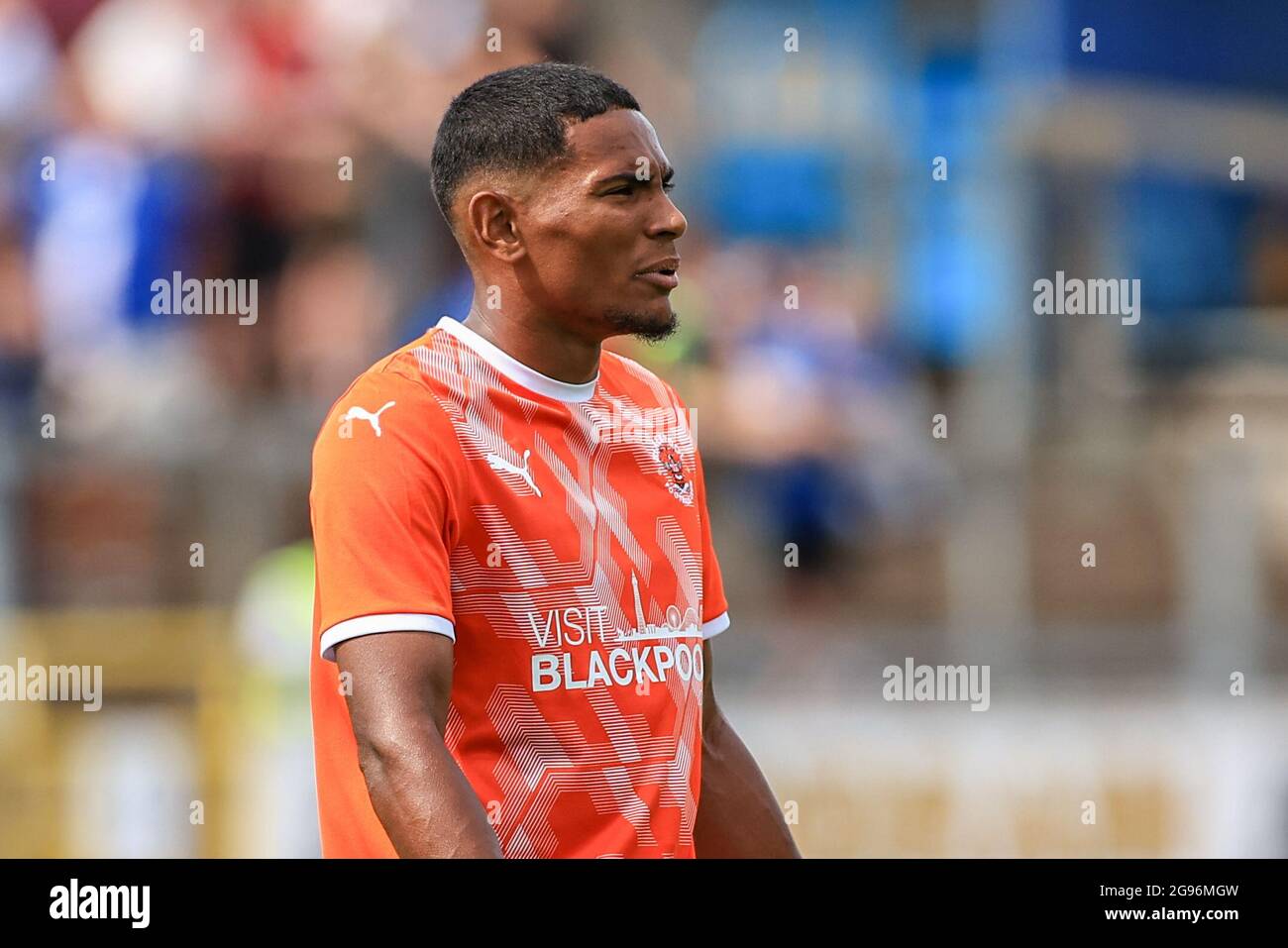 Demetri Mitchell of Blackpool during the game Stock Photo - Alamy
