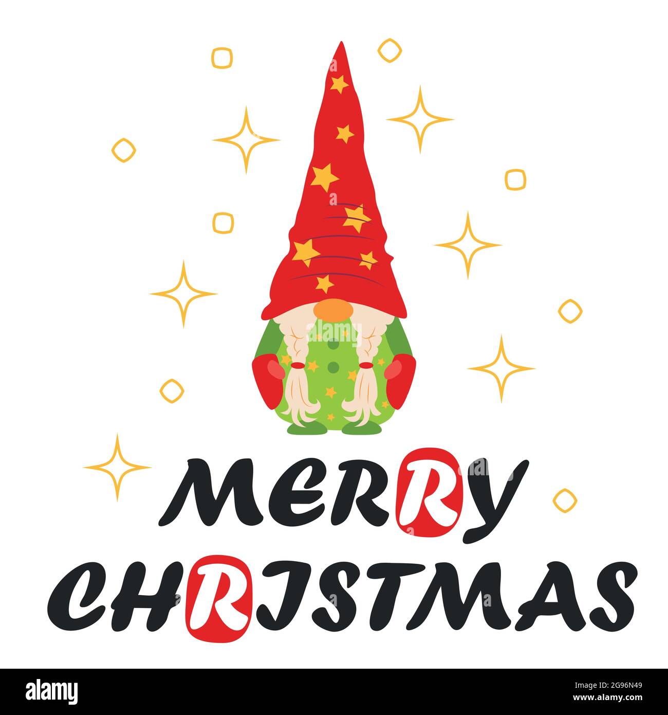 Card for winter holidays. Christmas and Happy New Year illustration ...