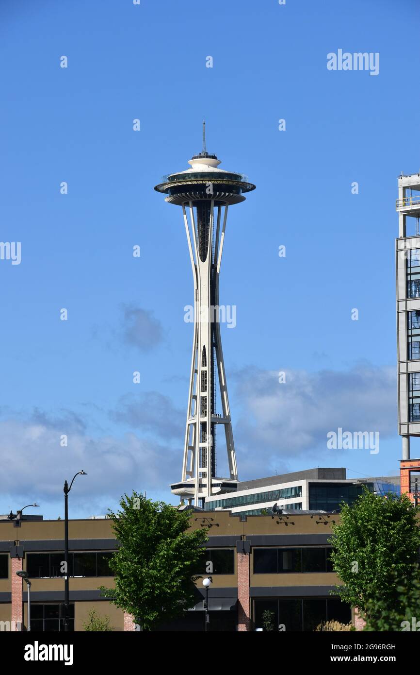 The iconic Seattle Space Needle, built for the 1962 World's Fair Stock ...