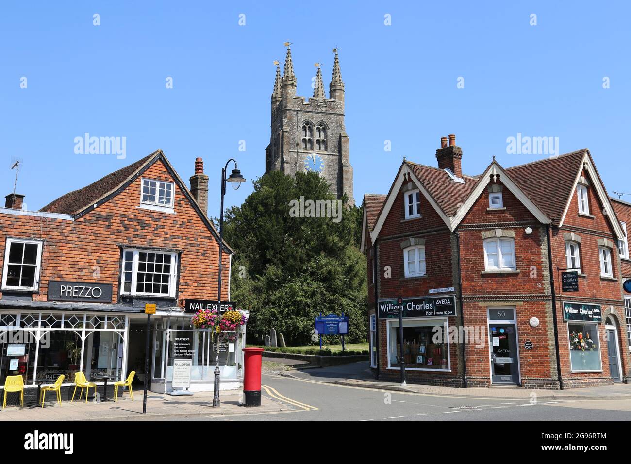 Town Centre, High Street, Tenterden, Kent, England, Great Britain ...
