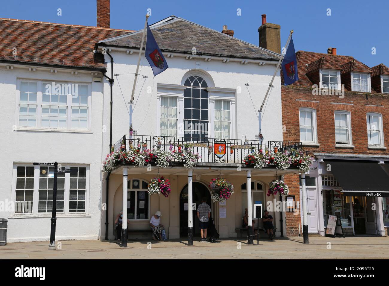Town Hall, High Street, Tenterden, Kent, England, Great Britain, United ...