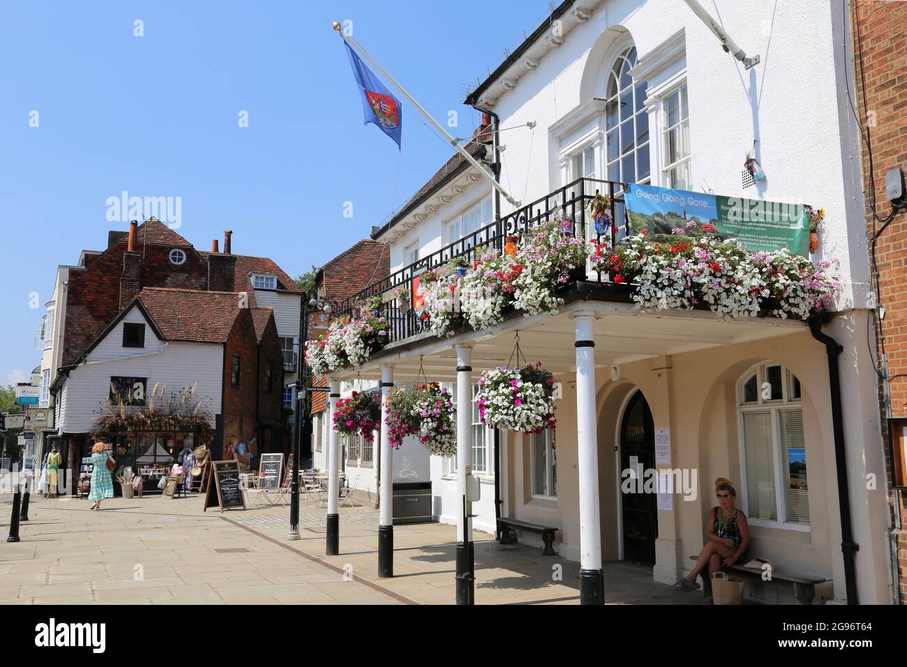 Town Hall, High Street, Tenterden, Kent, England, Great Britain, United ...