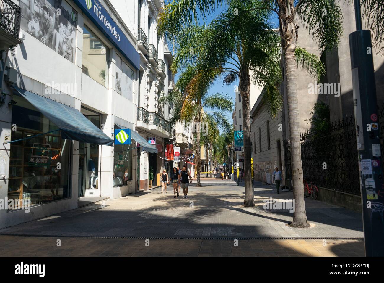 Peatonal Sarandí is the main pedestrian street of Ciudad Vieja in ...