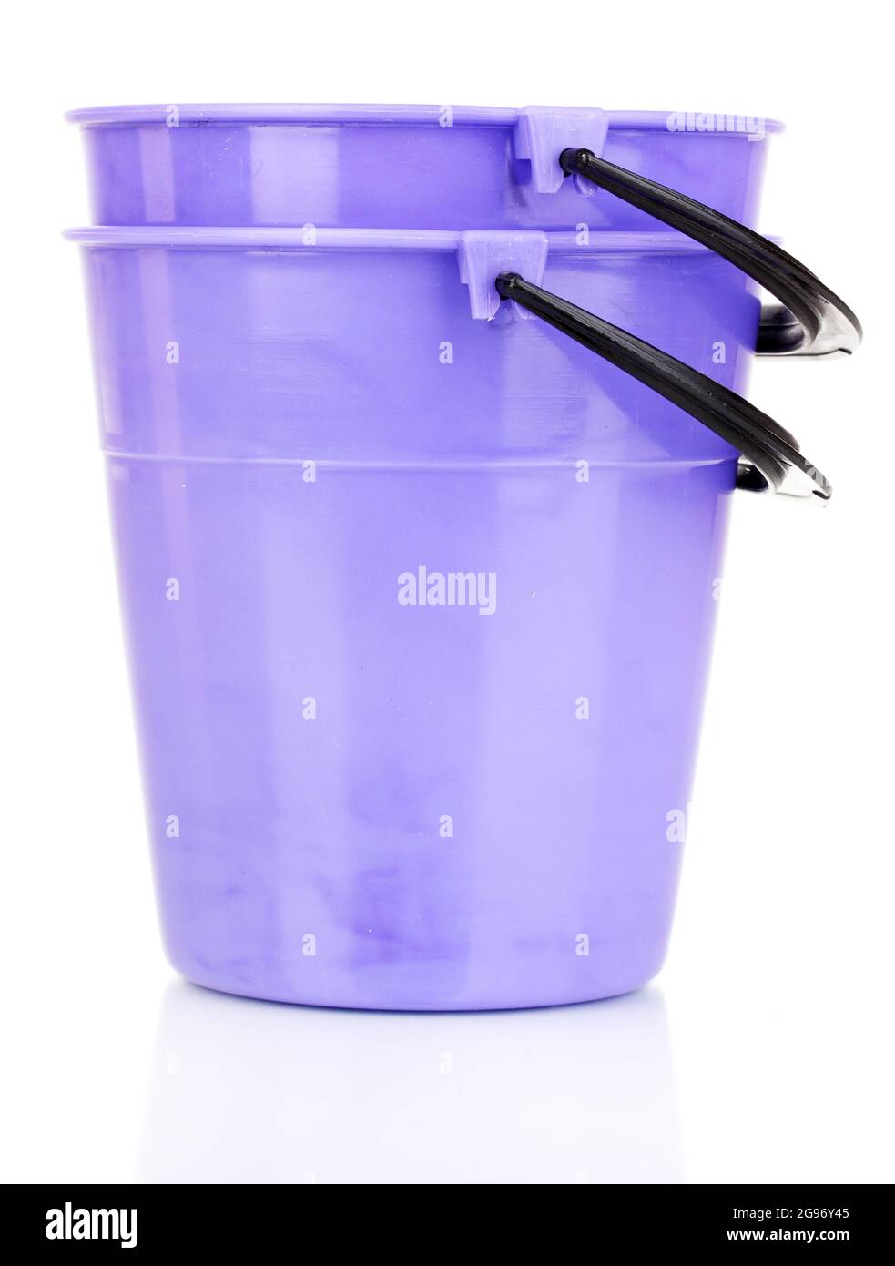 Blue garbage buckets hi-res stock photography and images - Alamy