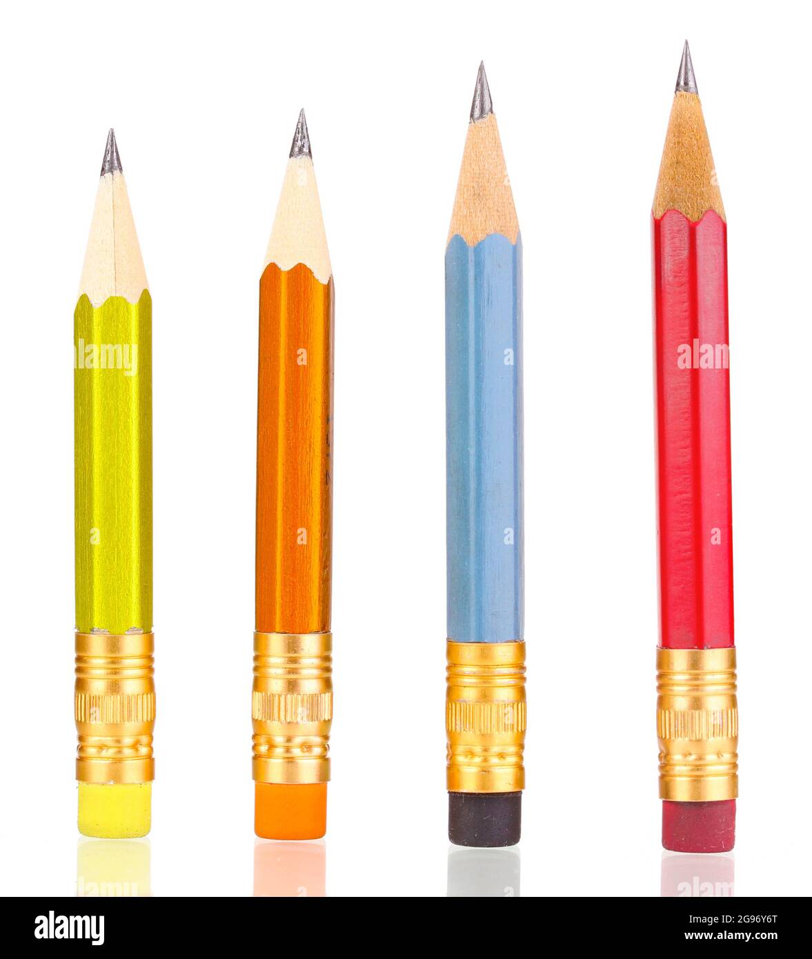Lead pencils isolated on white Stock Photo - Alamy
