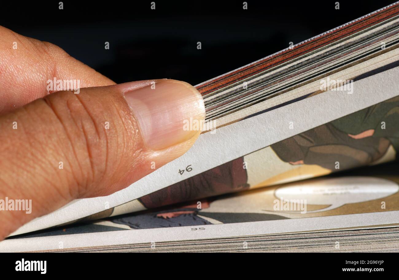 Newspaper, page, turning hi-res stock photography and images - Alamy