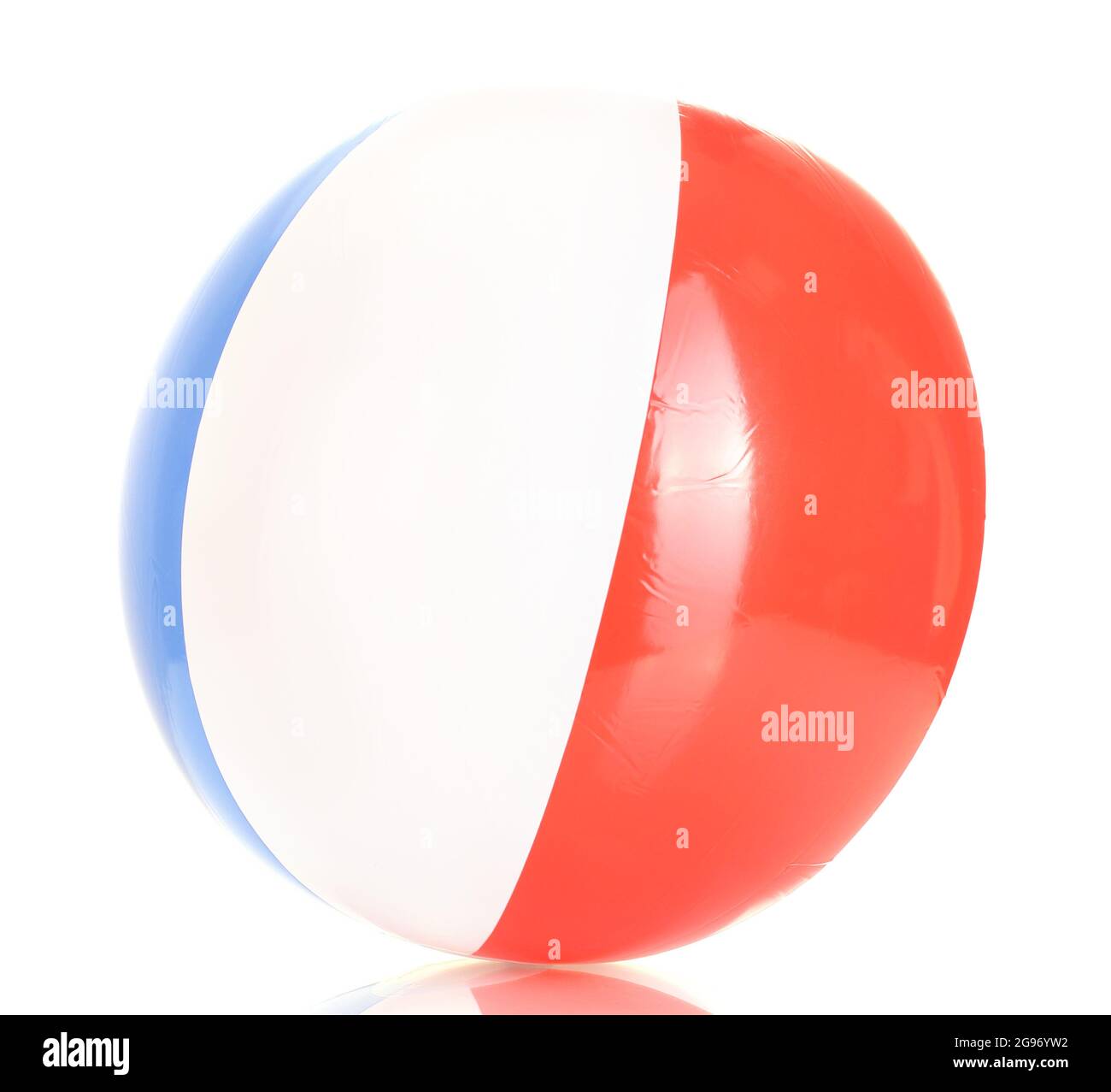 bright inflatable ball isolated on white Stock Photo - Alamy