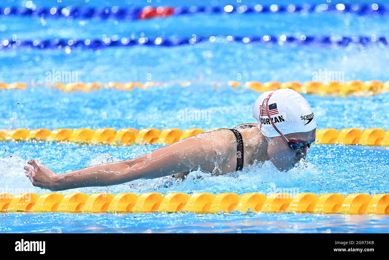Tokyo, Japan. 24th July, 2021. Swimming. Tokyo Aquatics Centre. 2-1 ...