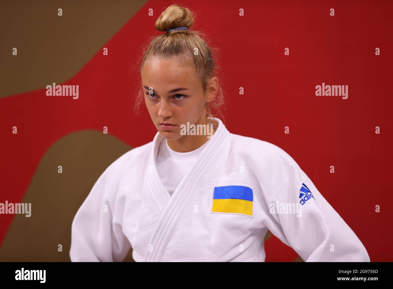 Tokyo, Japan. 24th July, 2021. Daria Bilodid (UKR) Judo : Women's -48kg ...