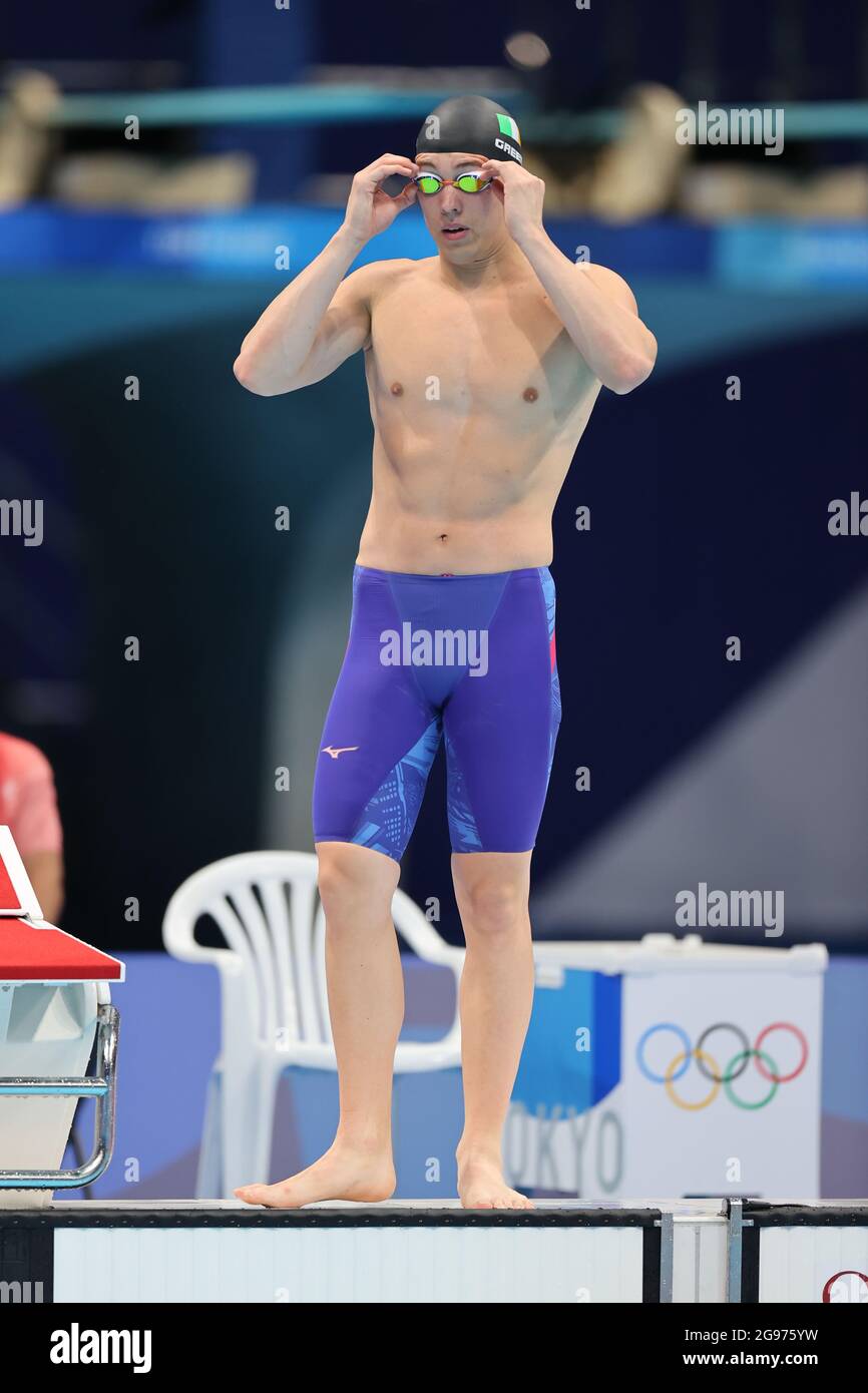 Tokyo, Japan. 24th July, 2021. Darragh Greene (IRE) Swimming : Men's ...