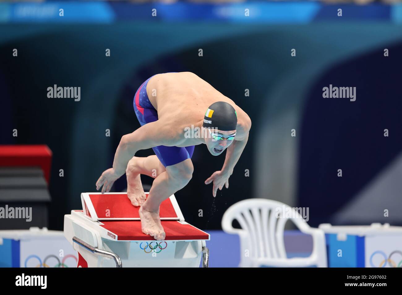 Tokyo, Japan. 24th July, 2021. Darragh Greene (IRE) Swimming : Men's ...
