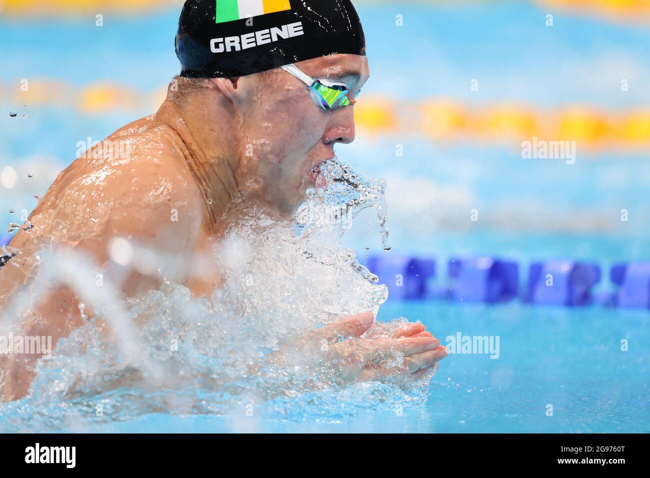 Tokyo, Japan. 24th July, 2021. Darragh Greene (IRE) Swimming : Men's ...