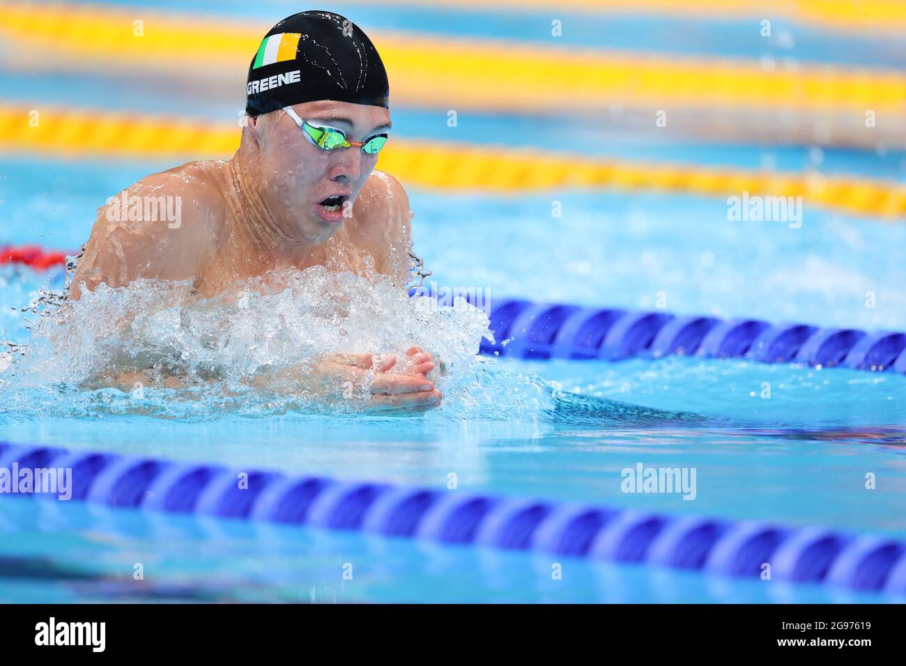 Tokyo, Japan. 24th July, 2021. Darragh Greene (IRE) Swimming : Men's ...