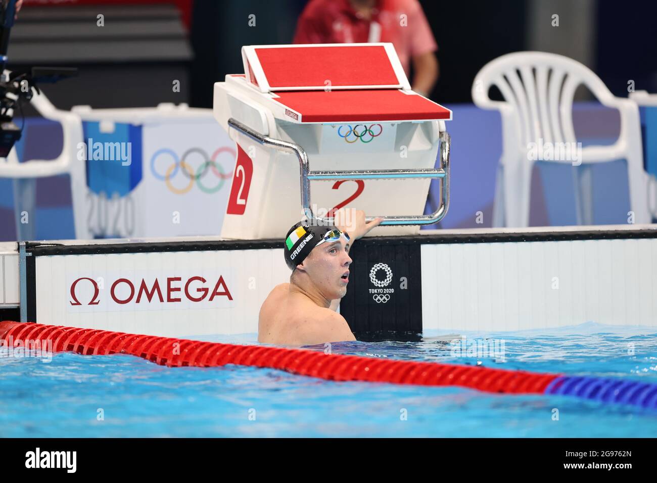 Tokyo, Japan. 24th July, 2021. Darragh Greene (IRE) Swimming : Men's ...