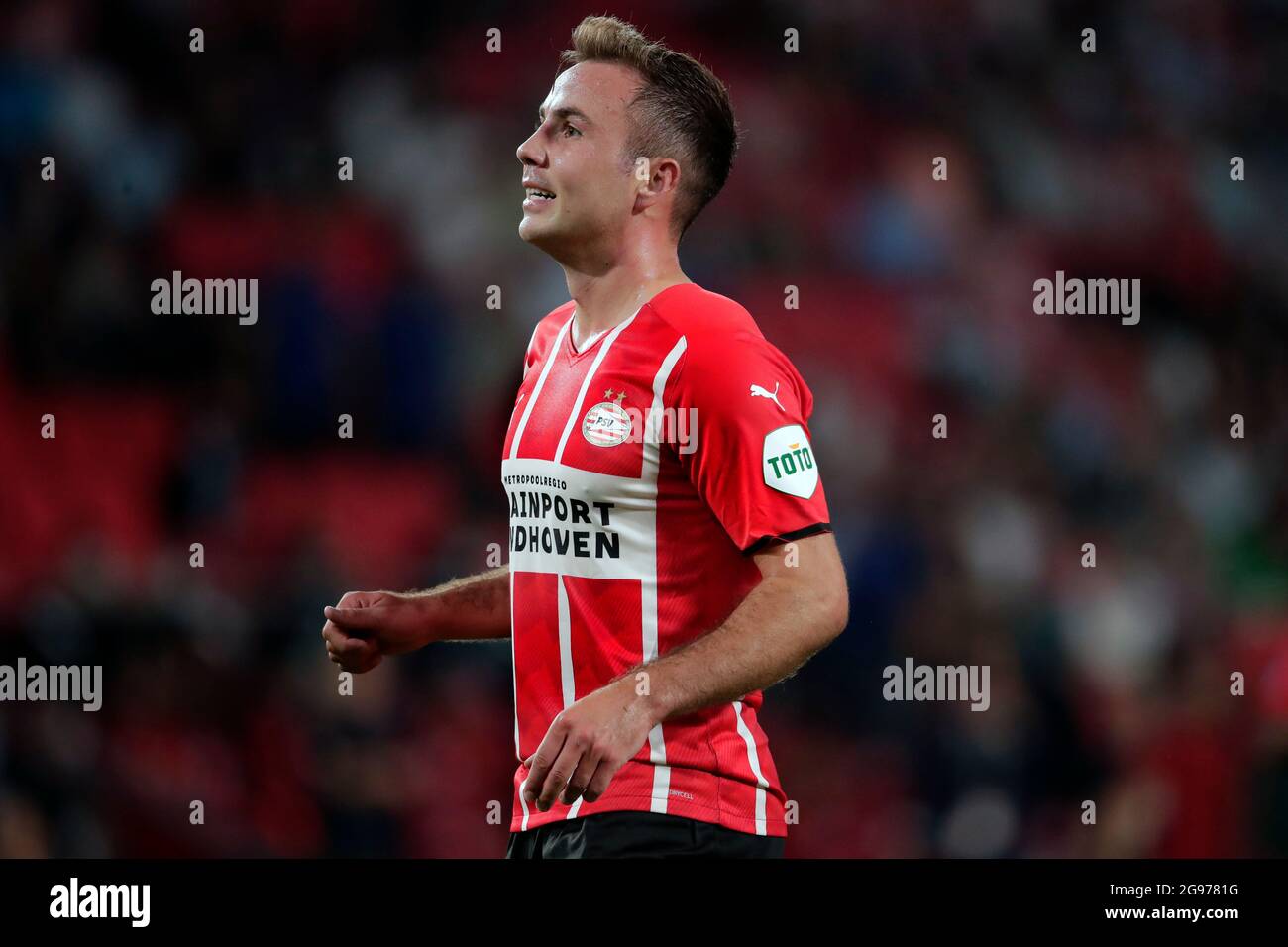 EINDHOVEN, NETHERLANDS - JULY 21: Mario Gotze of PSV during the UEFA ...