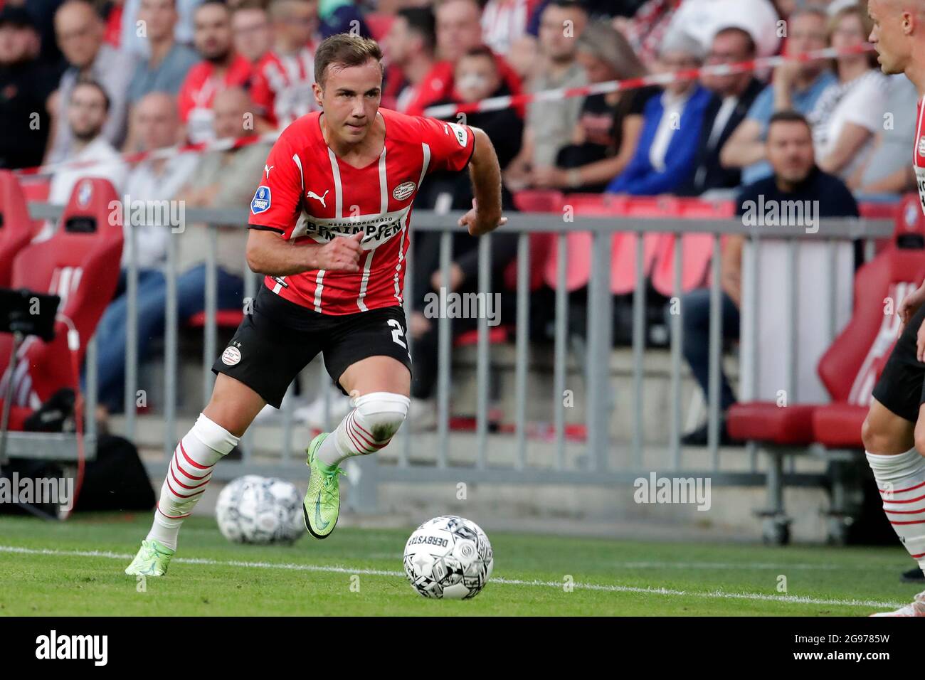 EINDHOVEN, NETHERLANDS - JULY 21: Mario Gotze of PSV during the UEFA ...