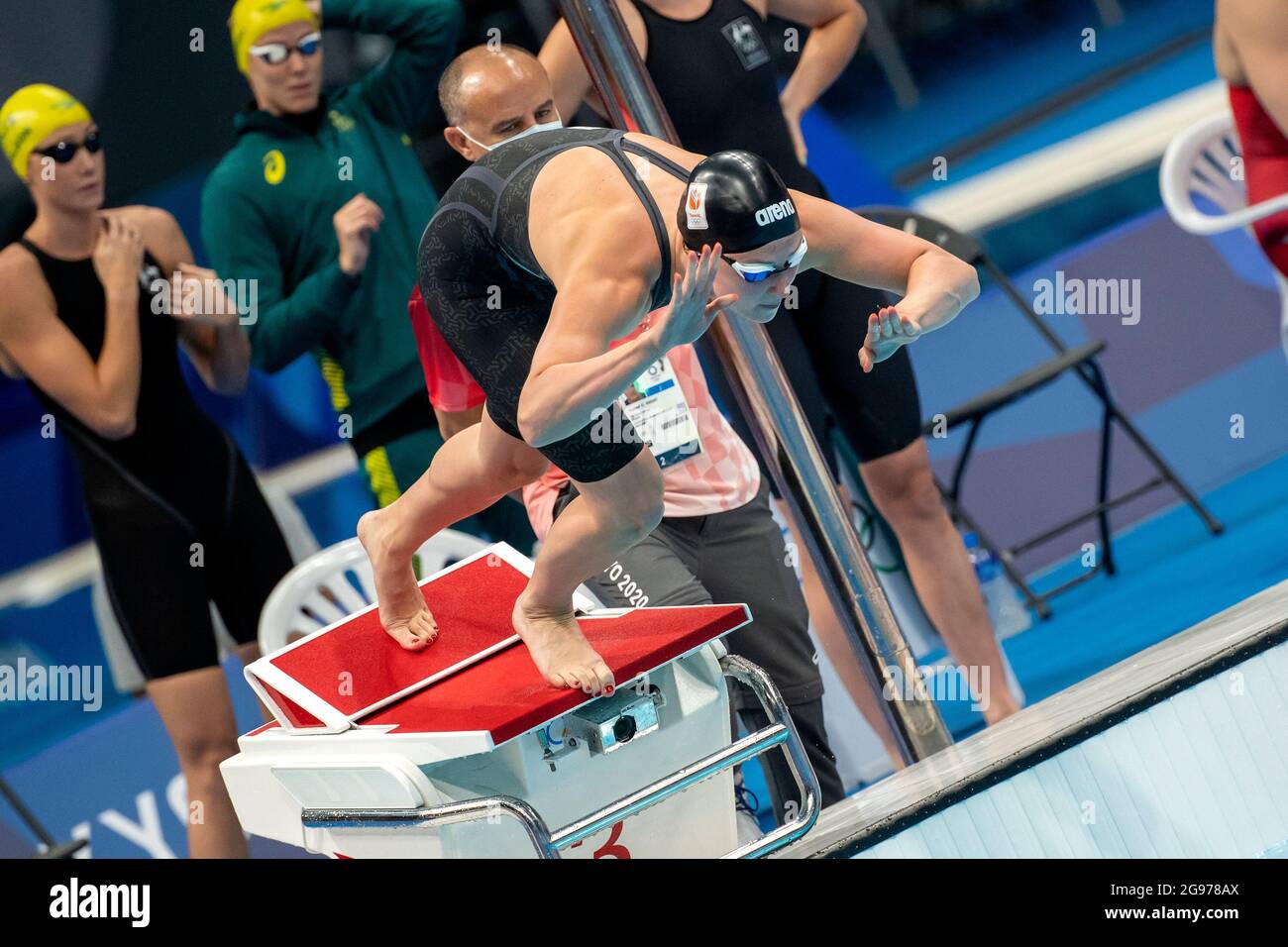 TOKYO, JAPAN - JULY 24: Kim Busch of Netherlands competing in the women ...