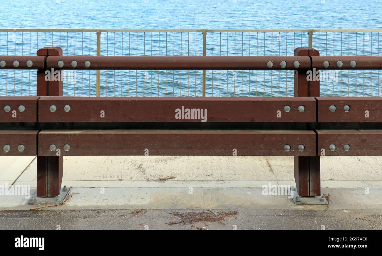 Wooden fence on sea hi-res stock photography and images - Alamy