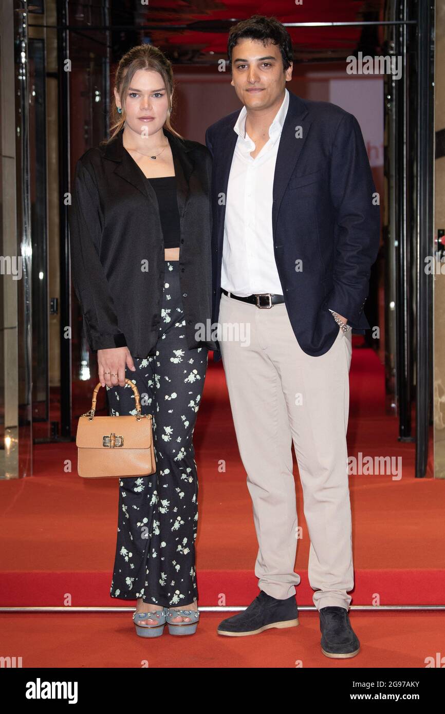 Camille Gottlieb and a guest attend the Fight Aids Gala at Sporting ...