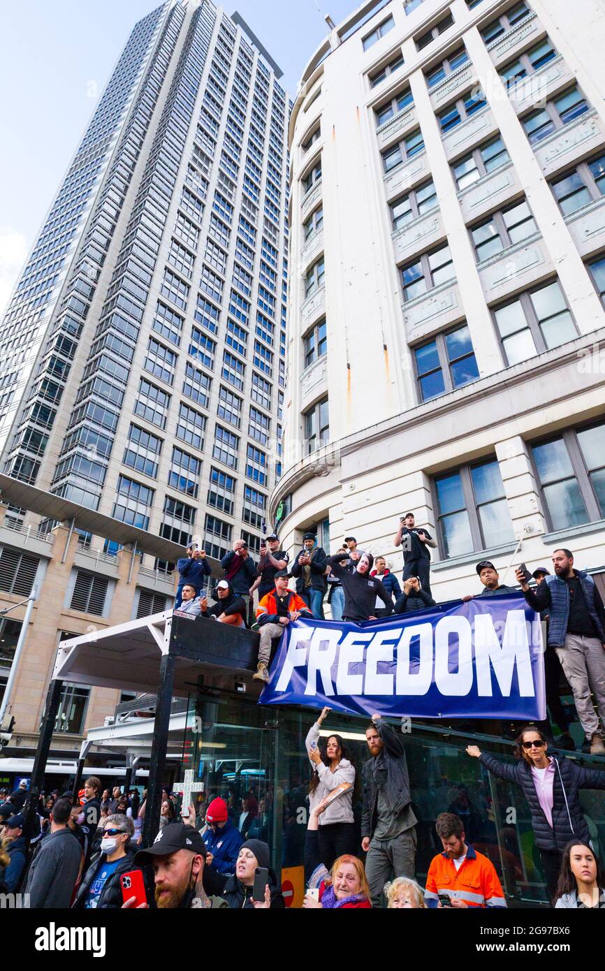 A crowd of thousands attend the 'World Wide Freedom Day Rally' in ...