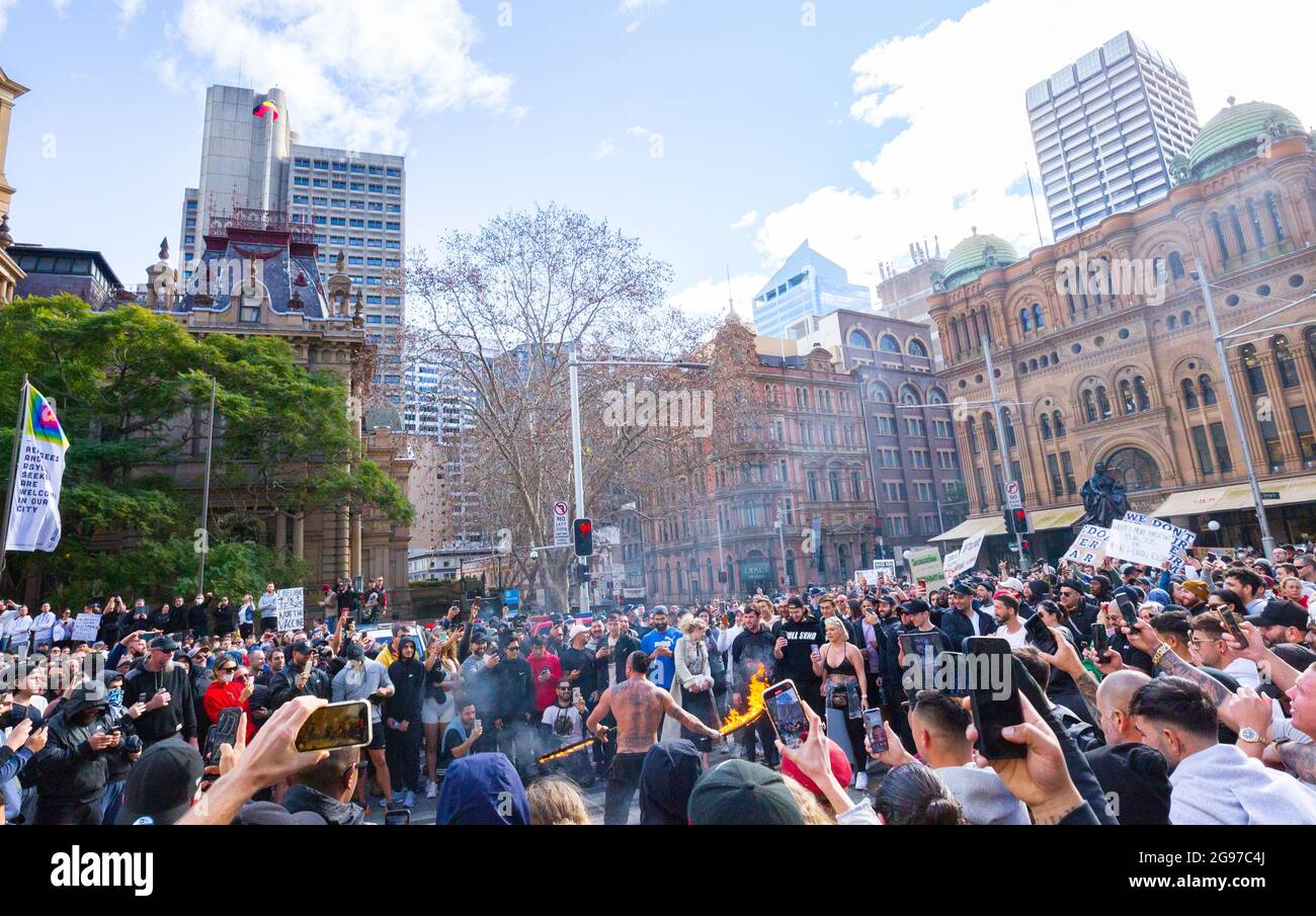 A crowd of thousands attend the 'World Wide Freedom Day Rally' in ...