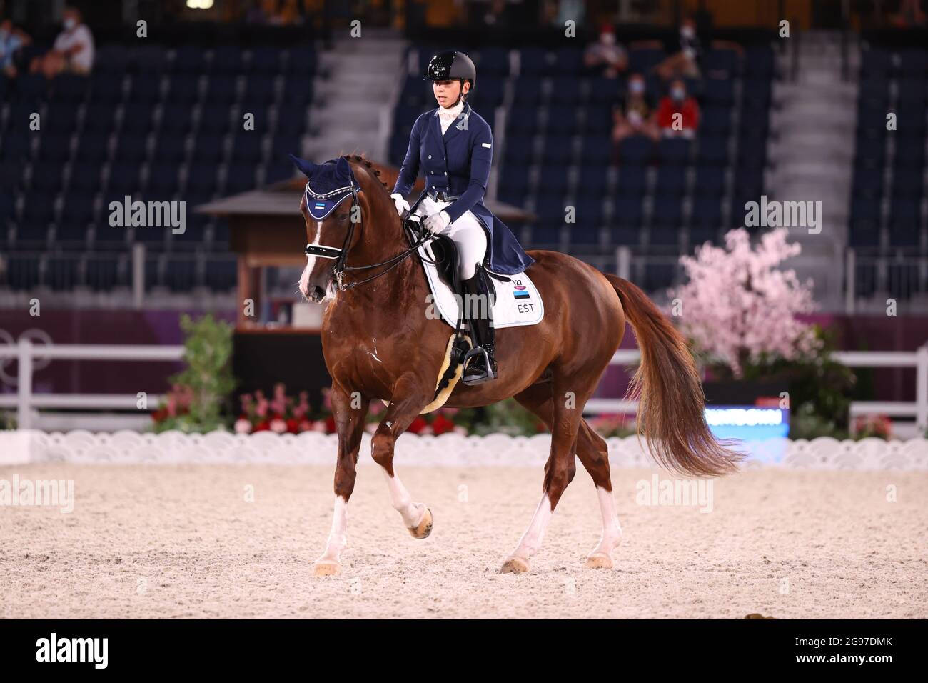 Tokyo, Japan. 24th July, 2021. Dina Ellermann (EST) riding Donna Anna ...