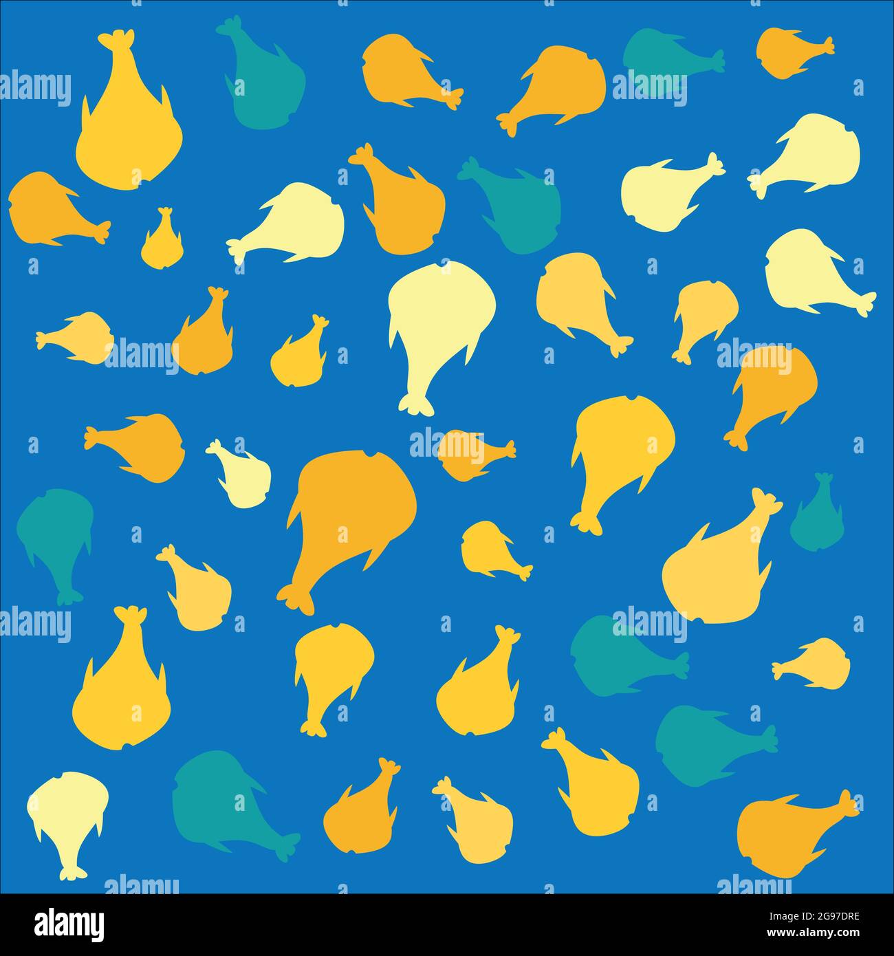 pattern with painted colorful fishes. Can be used for wallpaper ...