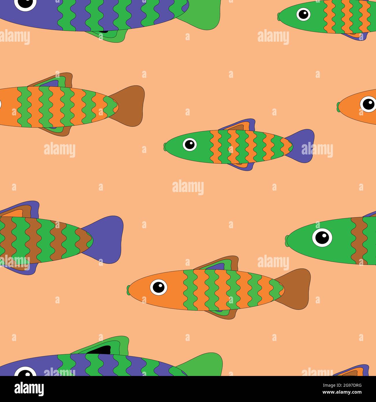 Mosaic aquarium Stock Vector Images - Alamy