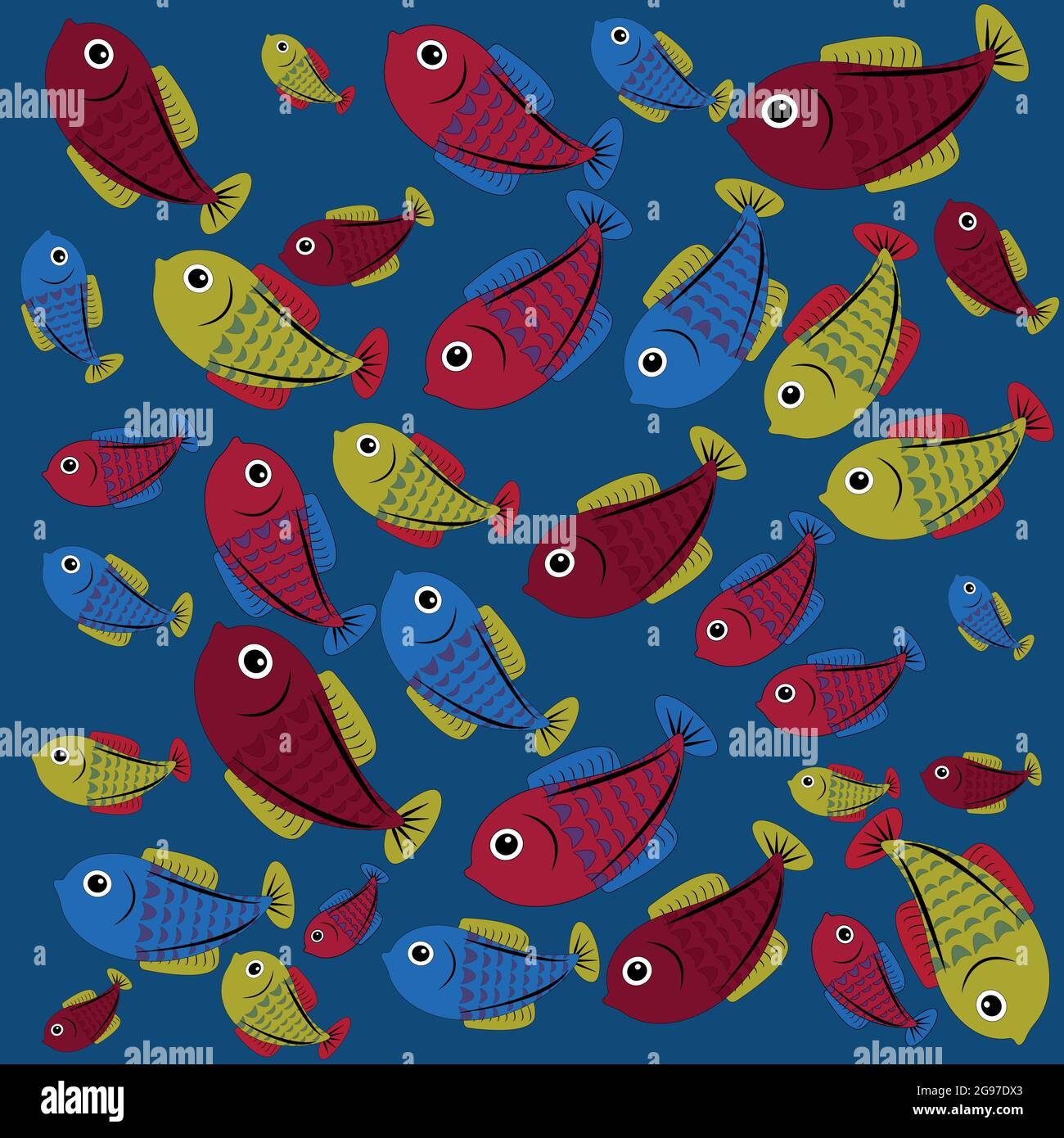 Mosaic aquarium Stock Vector Images - Alamy