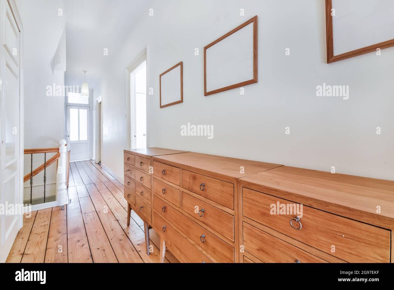 Bright interior design of a luxury house Stock Photo - Alamy