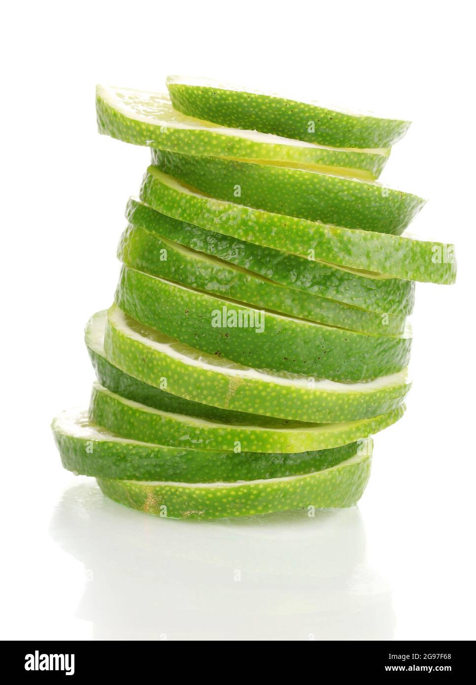 Lime close up isolated on white Stock Photo - Alamy