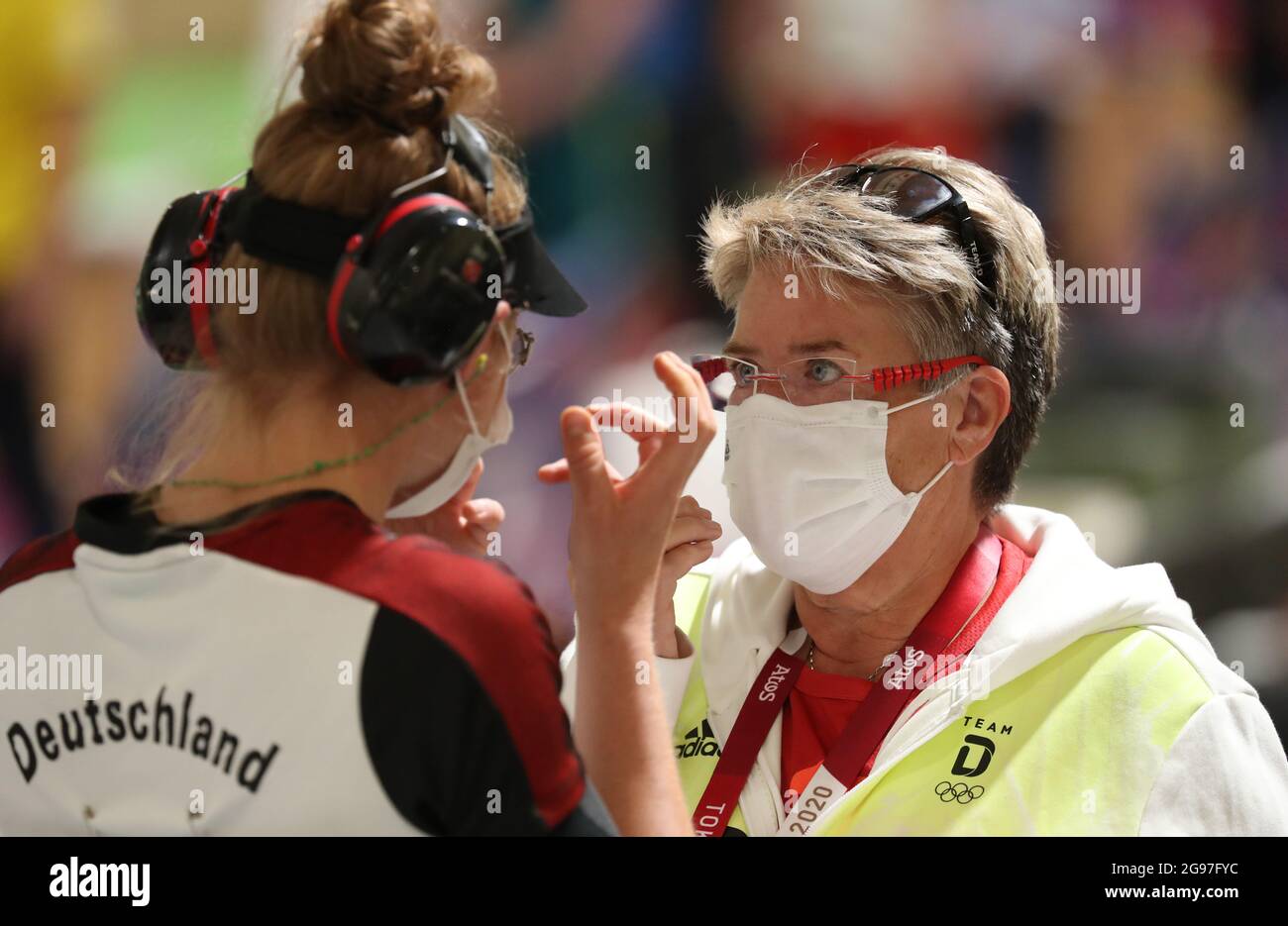 Tokio, Japan. 25th July, 2021. Shooting: Olympics, preliminary ...