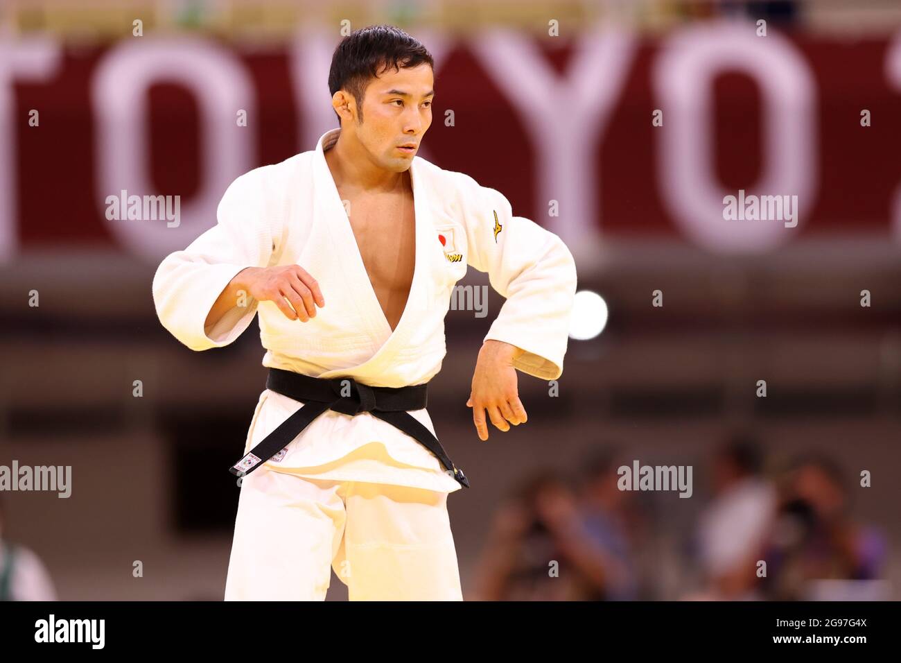 Tokyo, Japan. 24th July, 2021. Naohisa Takato (JPN) Judo : Men's -60kg Semi-Final during the ...