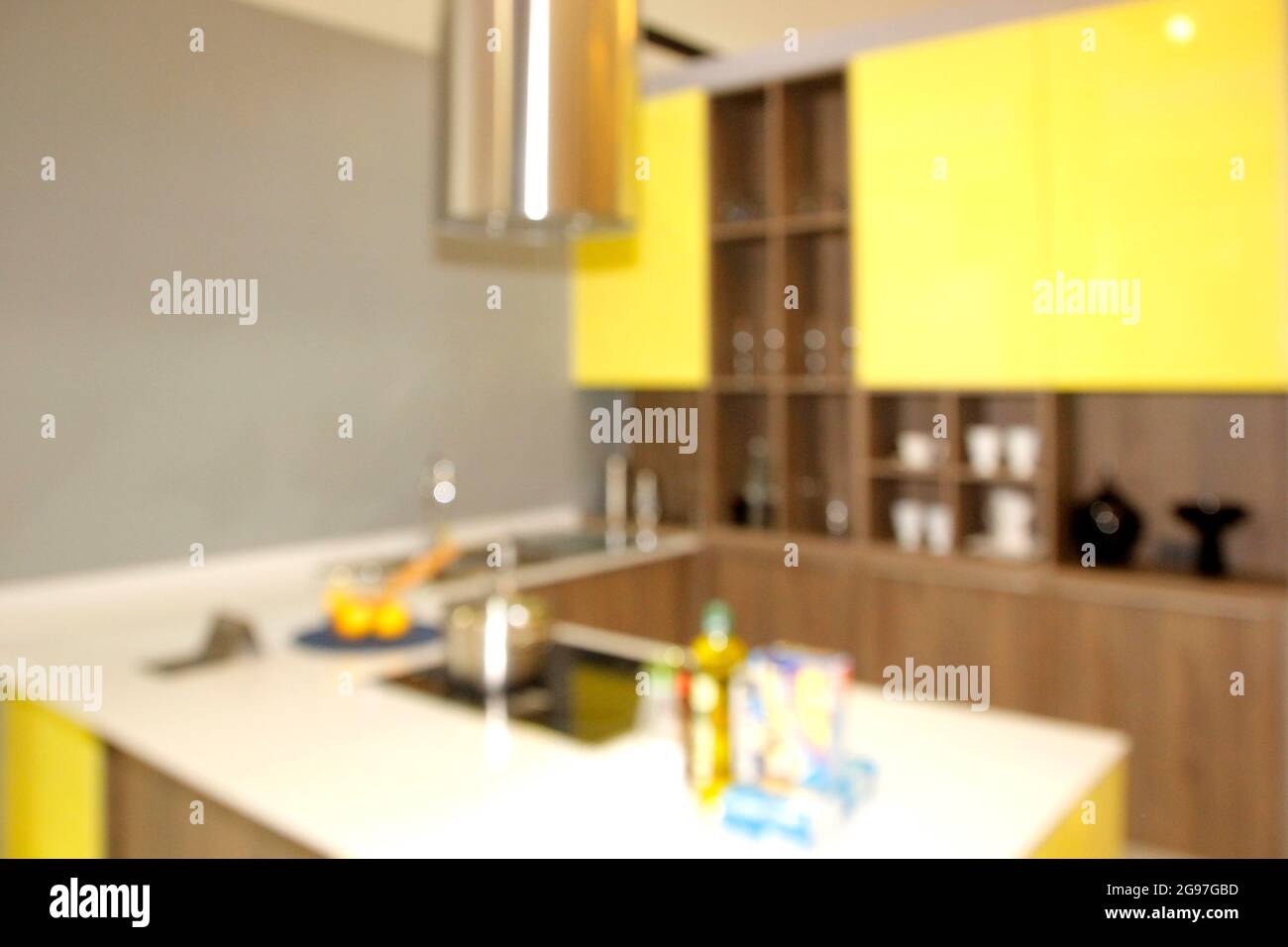 Kitchen blurred background hi-res stock photography and images - Alamy