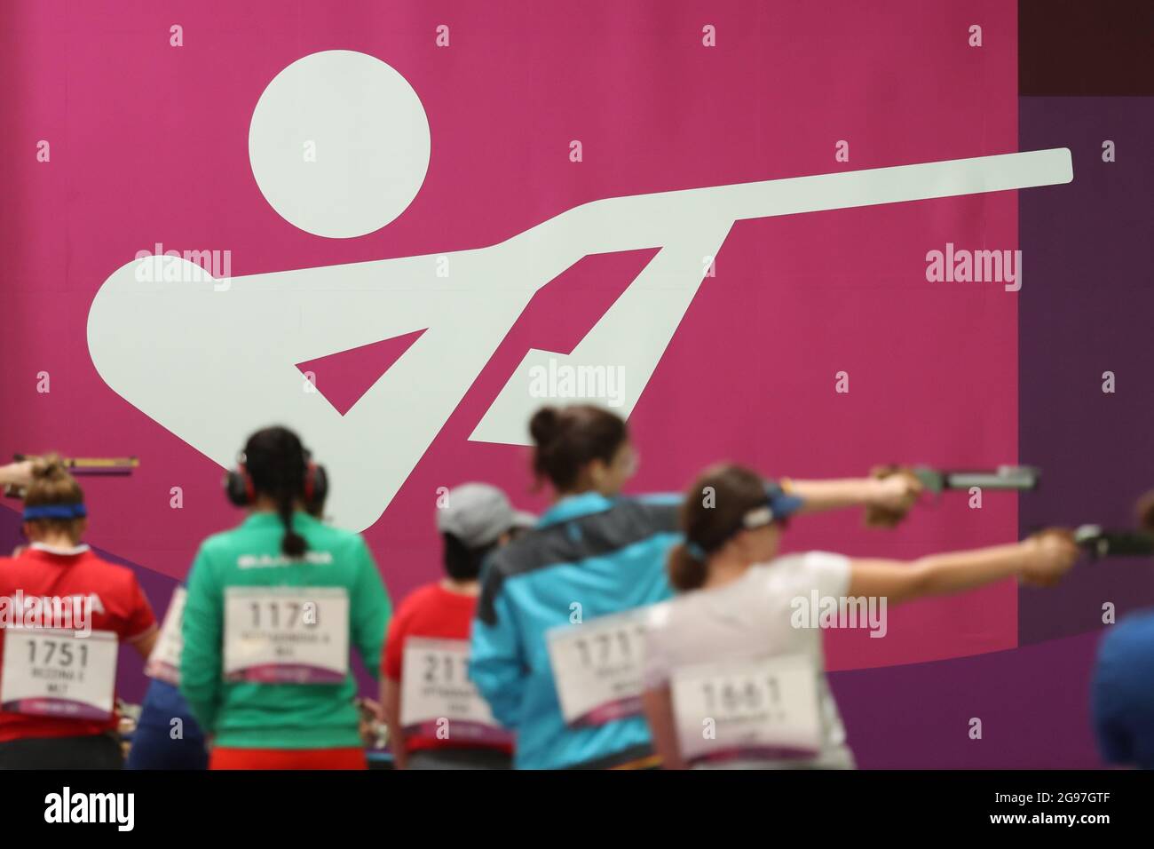 Tokio, Japan. 25th July, 2021. Shooting: Olympics, preliminary ...