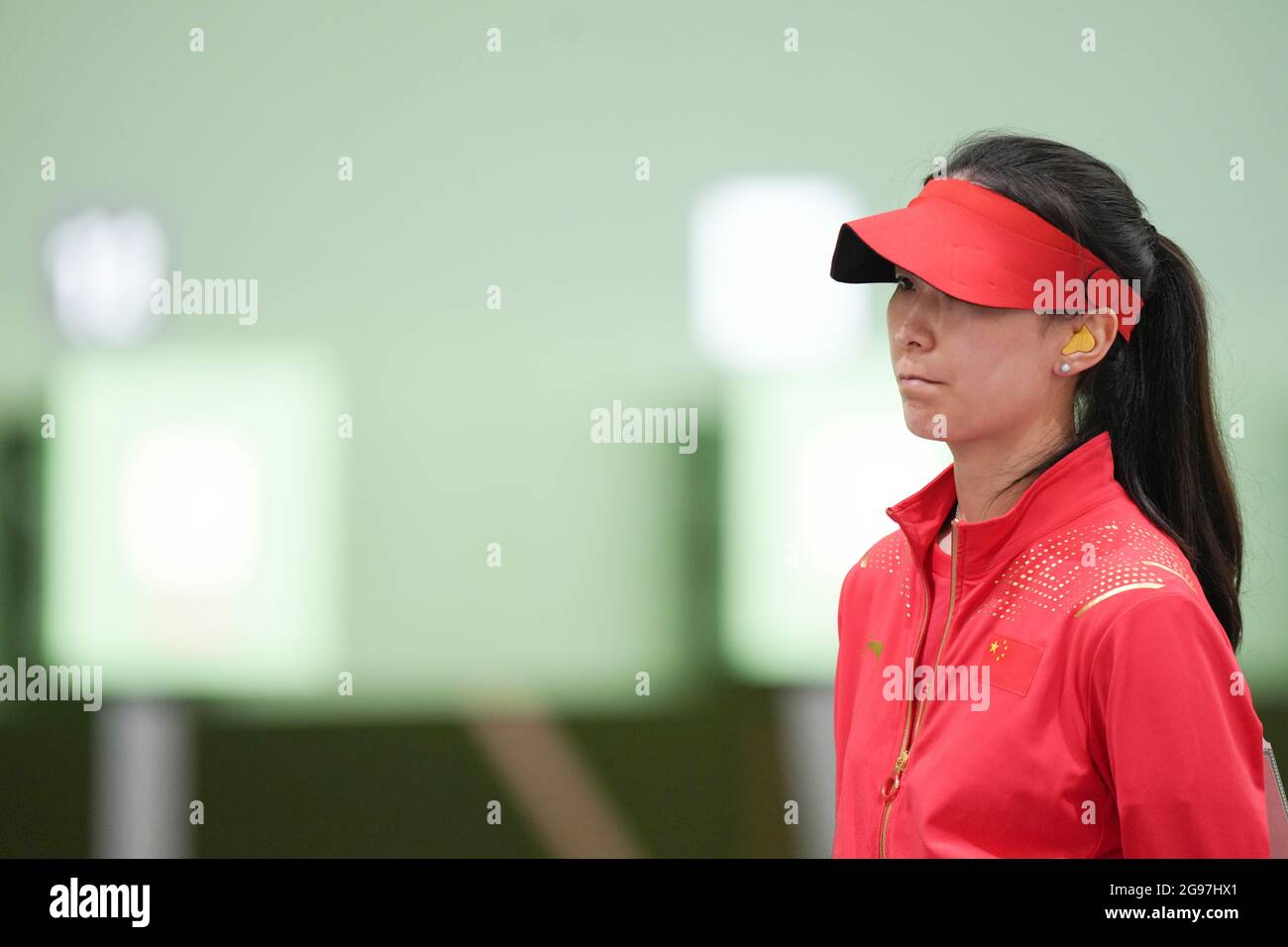 Tokyo, Japan. 25th July, 2021. Lin Yuemei of China reacts during the ...