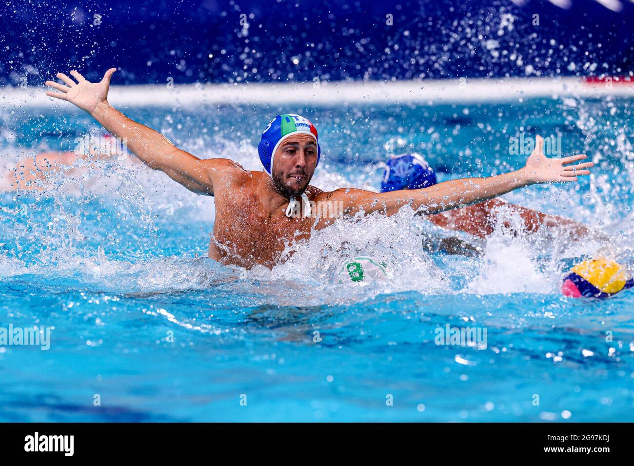 TOKYO, JAPAN - JULY 25: Gonzalo Echenique of Italy, Nicholas Rodda of ...