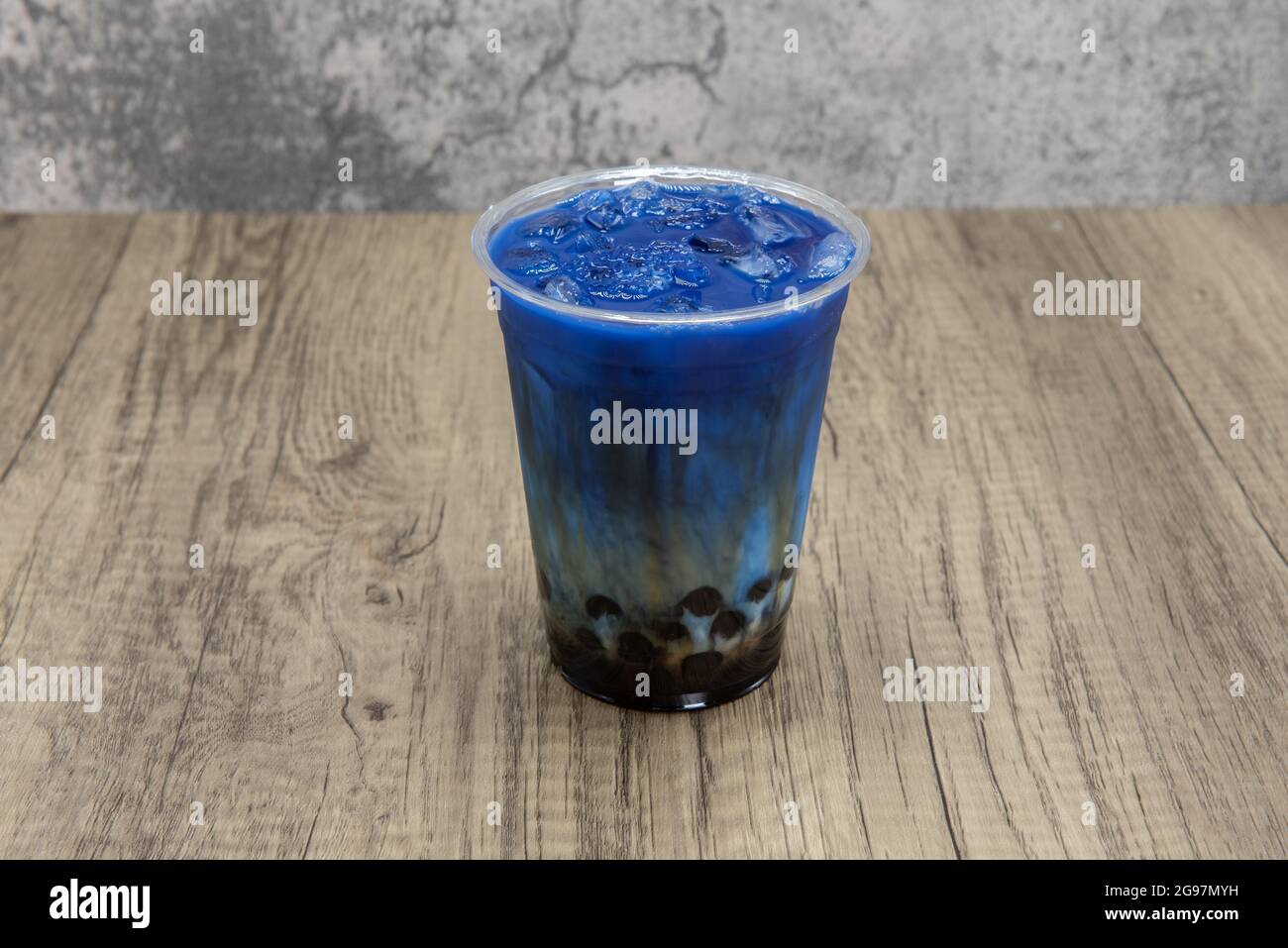 Blue milk tea cold beverage mixes iced boba drink for a refreshing ...