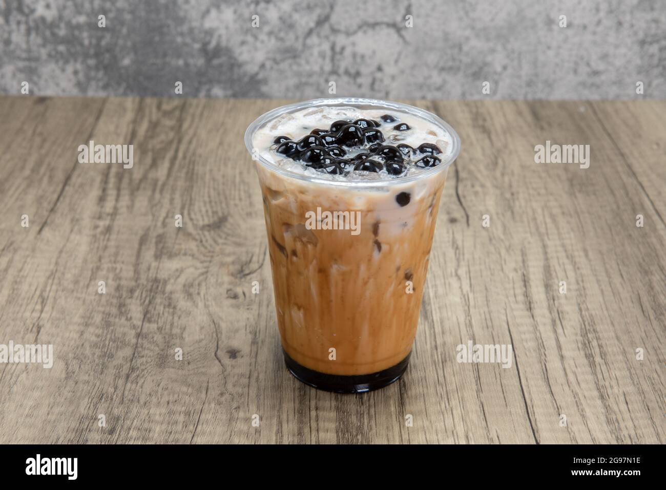 Brown sugar milk tea cold beverage mixes iced boba drink for a ...