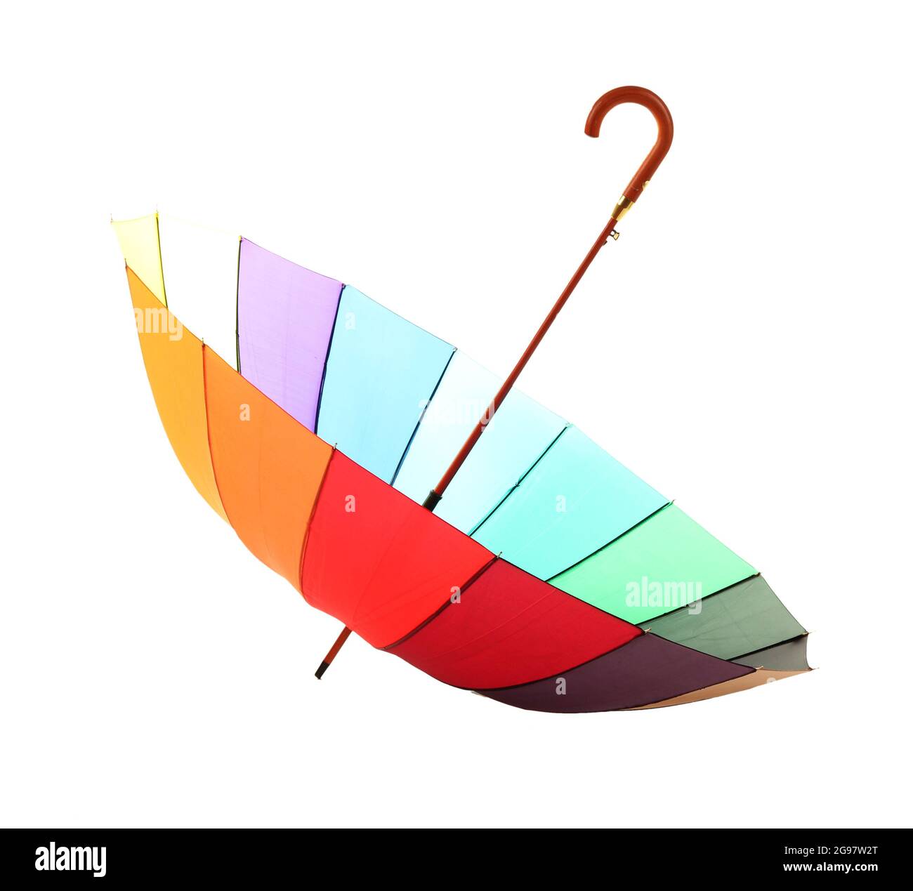colorful umbrella, isolated on white Stock Photo - Alamy