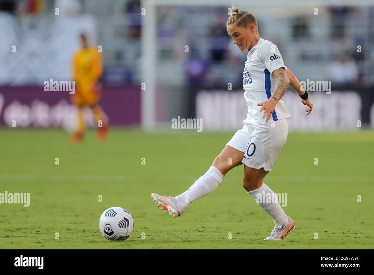 July 24, 2021: OL Reign midfielder JESS FISHLOCK (10) makes a pass ...