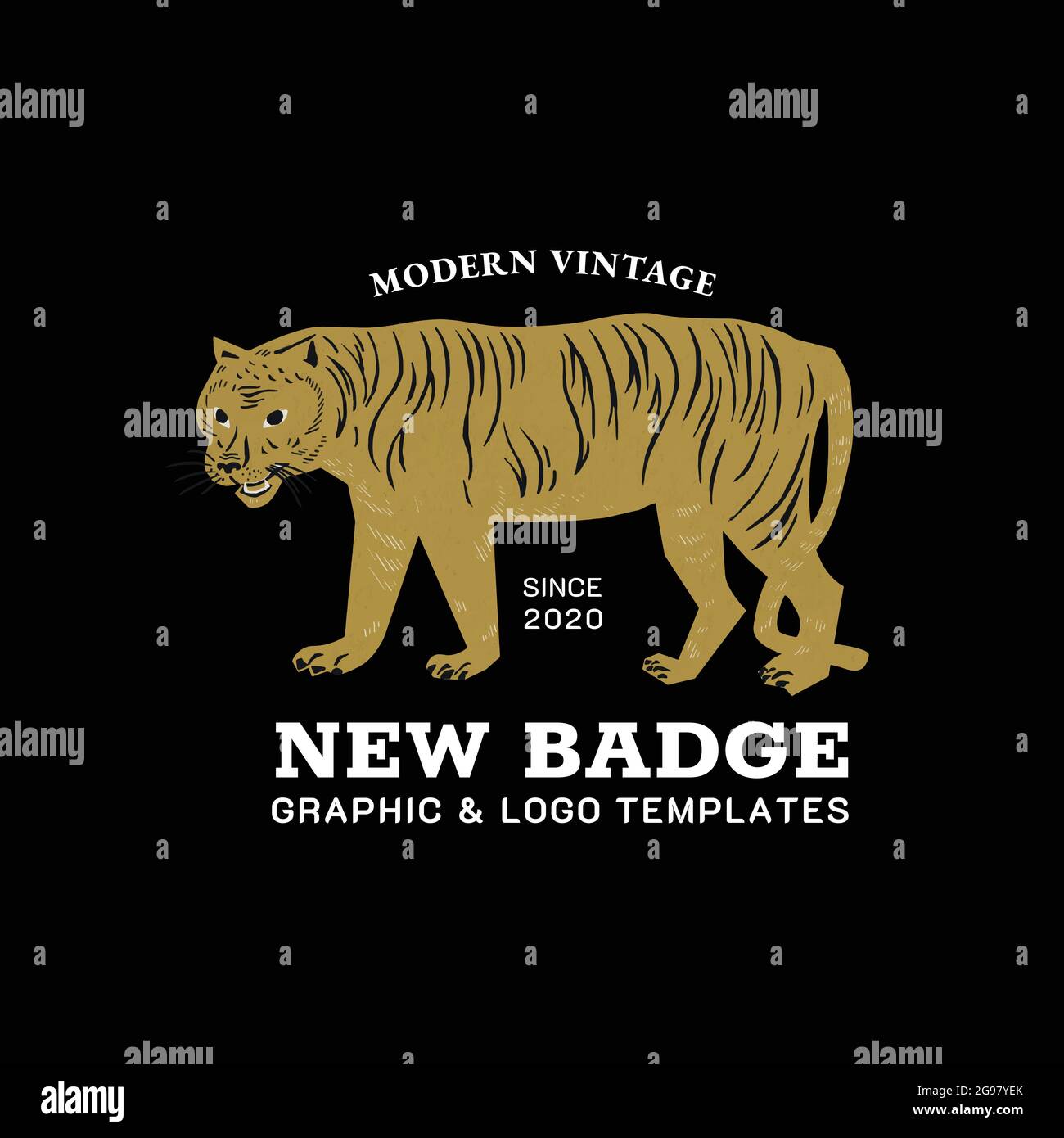 Tiger Badge High Resolution Stock Photography and Images - Alamy