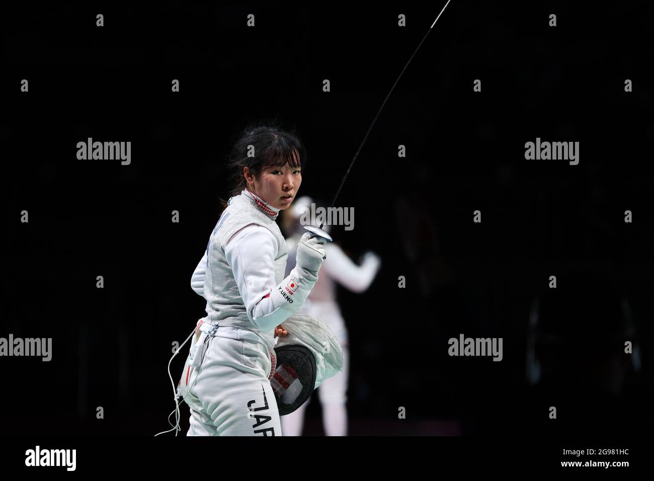 Chiba, Japan. 25th July, 2021. Yuka Ueno (JPN) Fencing : Women's Foil Individual Round of 32 ...