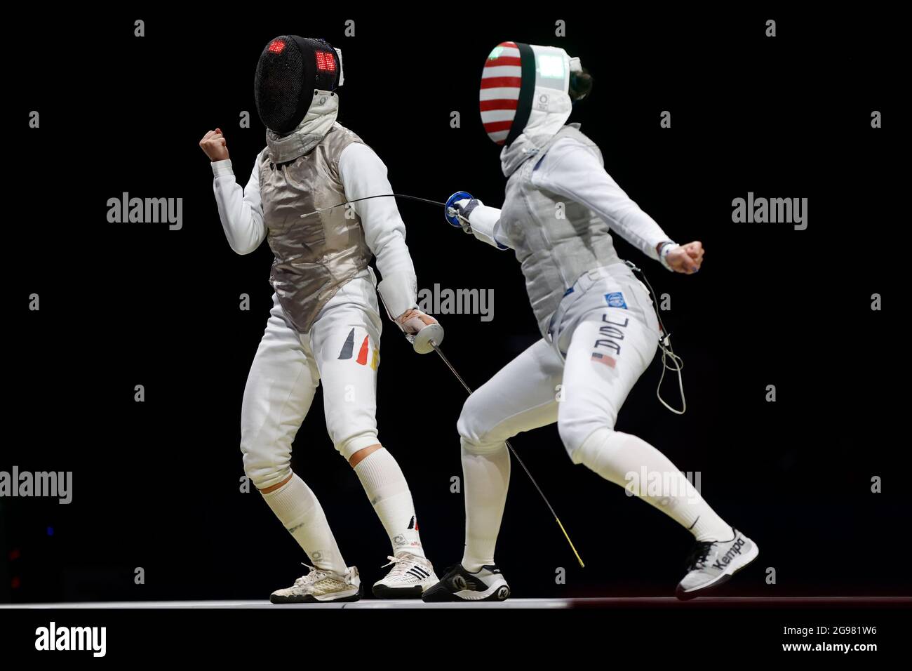 Chiba, Japan. 25th July, 2021. Fencing: Olympics, foil singles, women ...