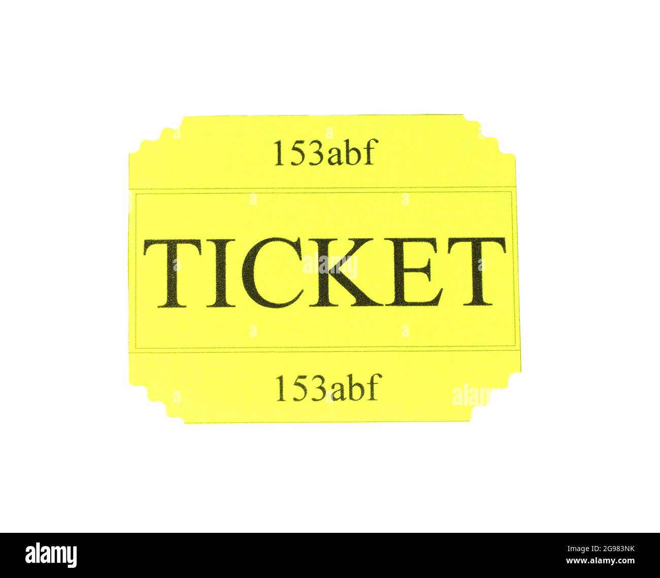 Admit One Yellow Ticket High Resolution Stock Photography and Images ...