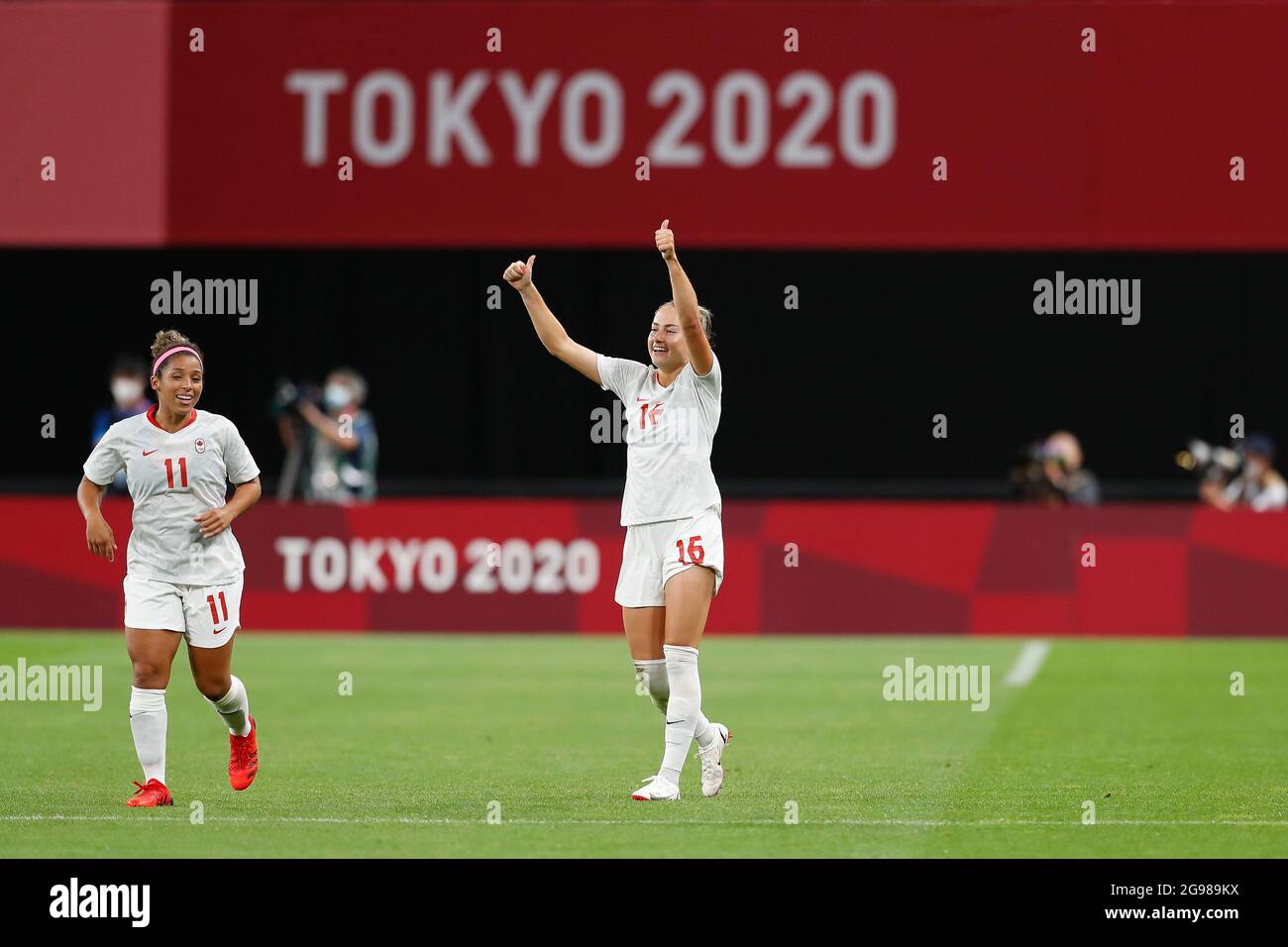 Sapporo, Japan. 24th July, 2021. Janine Beckie (CAN) Football/Soccer ...