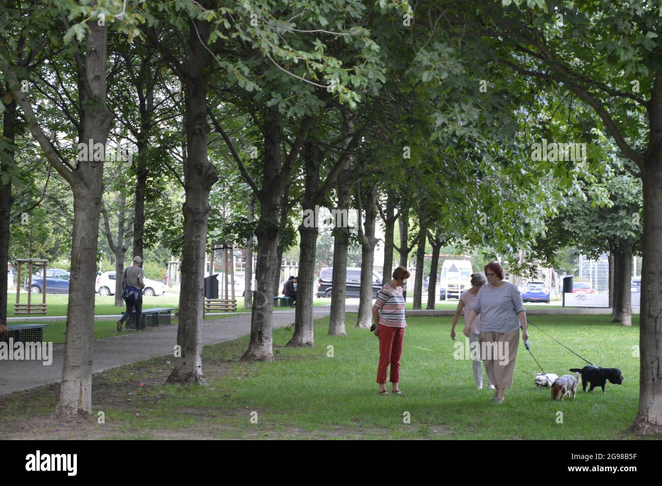 Besselpark in Kreuzberg, Berlin, Germany - July 24, 2021 Stock Photo ...